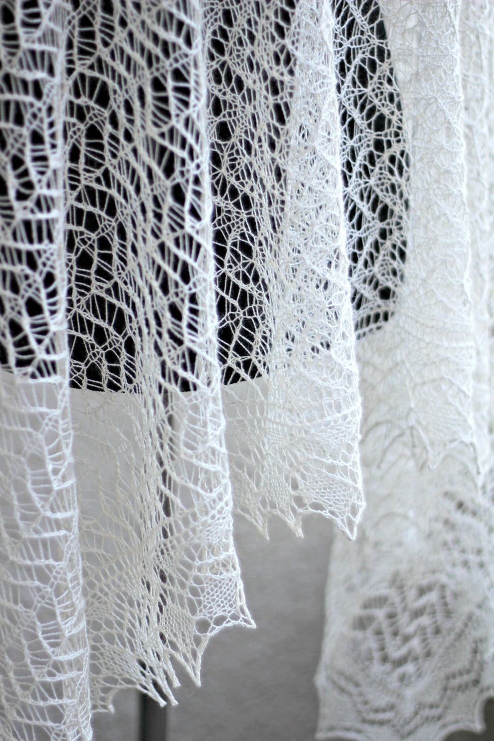 Waterfall Shawl knitting pattern, knitting tutorial – KGThreads